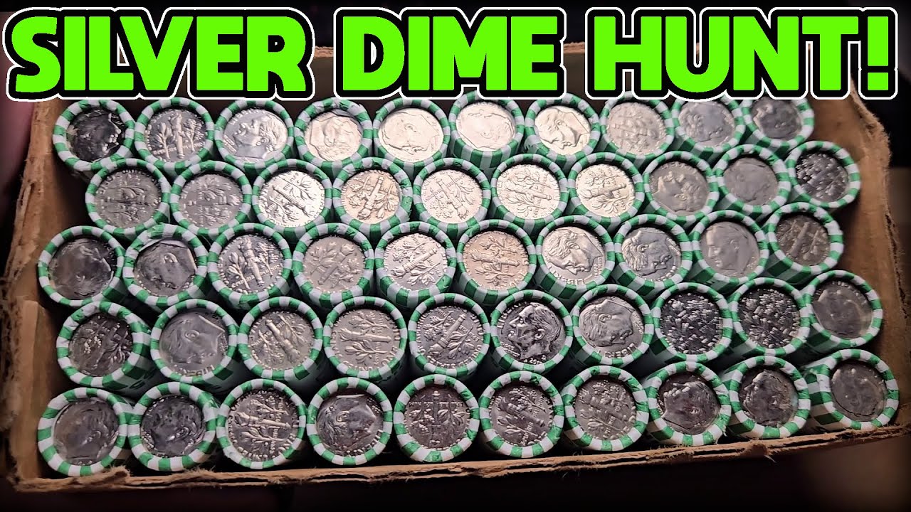 SILVER PRICE IS SOARING!!! (FINDING SILVER DIMES!) COIN ROLL HUNTING ...