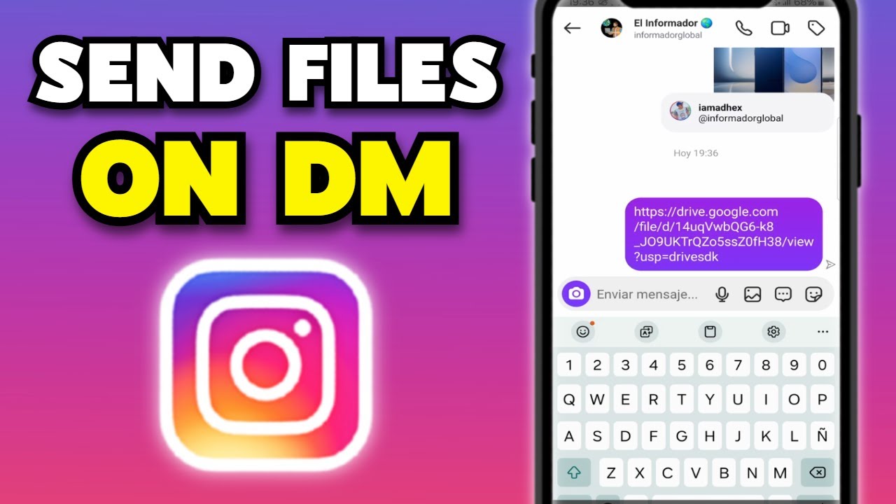 How to Send ANY File Through Instagram DMs - YouTube