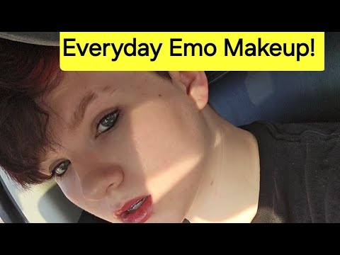Everyday Makeup and Hair! Gen Z Emo Edition - YouTube