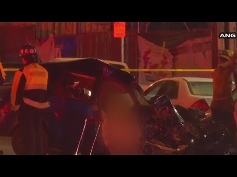 Fatal fire truck collision in Compton, kills two - YouTube