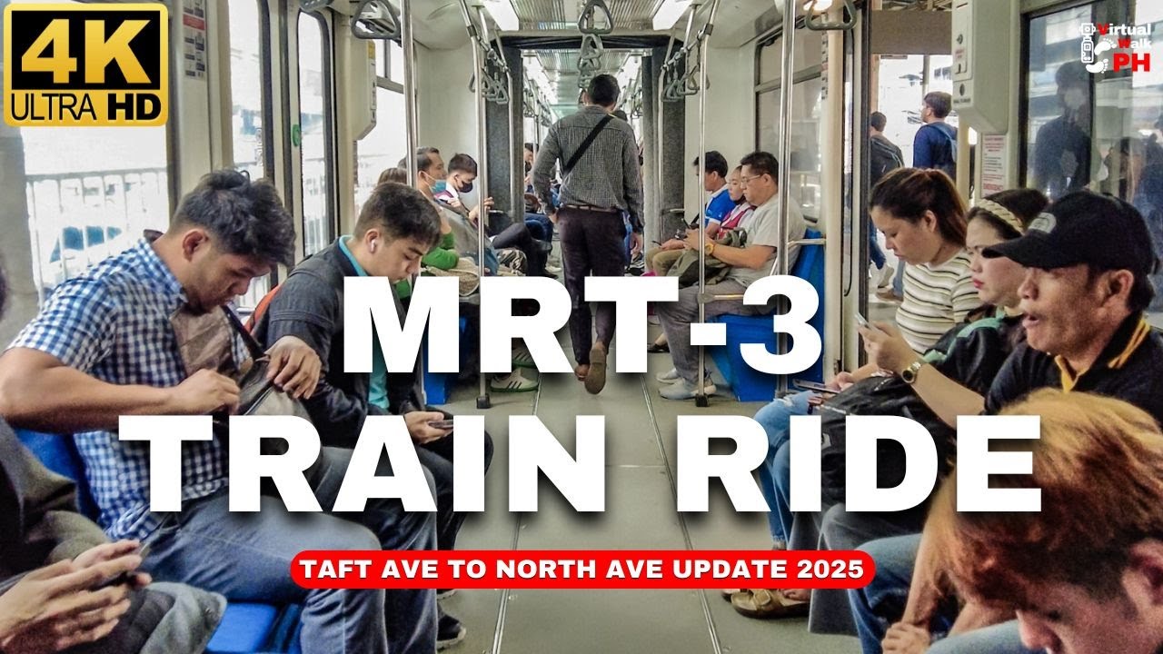 [4K] MRT Northbound Train Ride 2025 | Taft avenue to North Avenue - YouTube