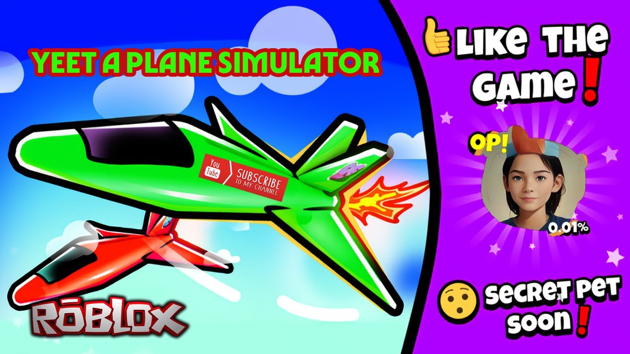 Menerbangkan pesawat di Yeet a Plane Simulator - YouTube