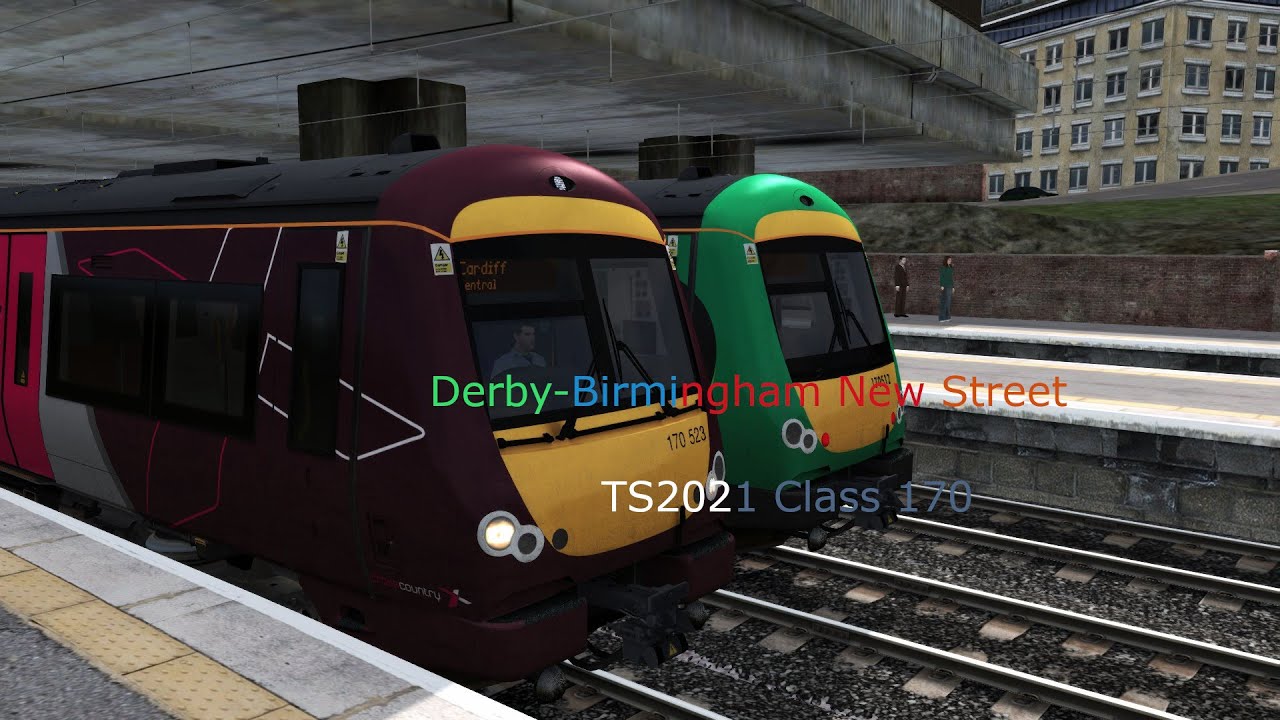 Derby - Birmingham New Street Class 170 TS2021 - YouTube