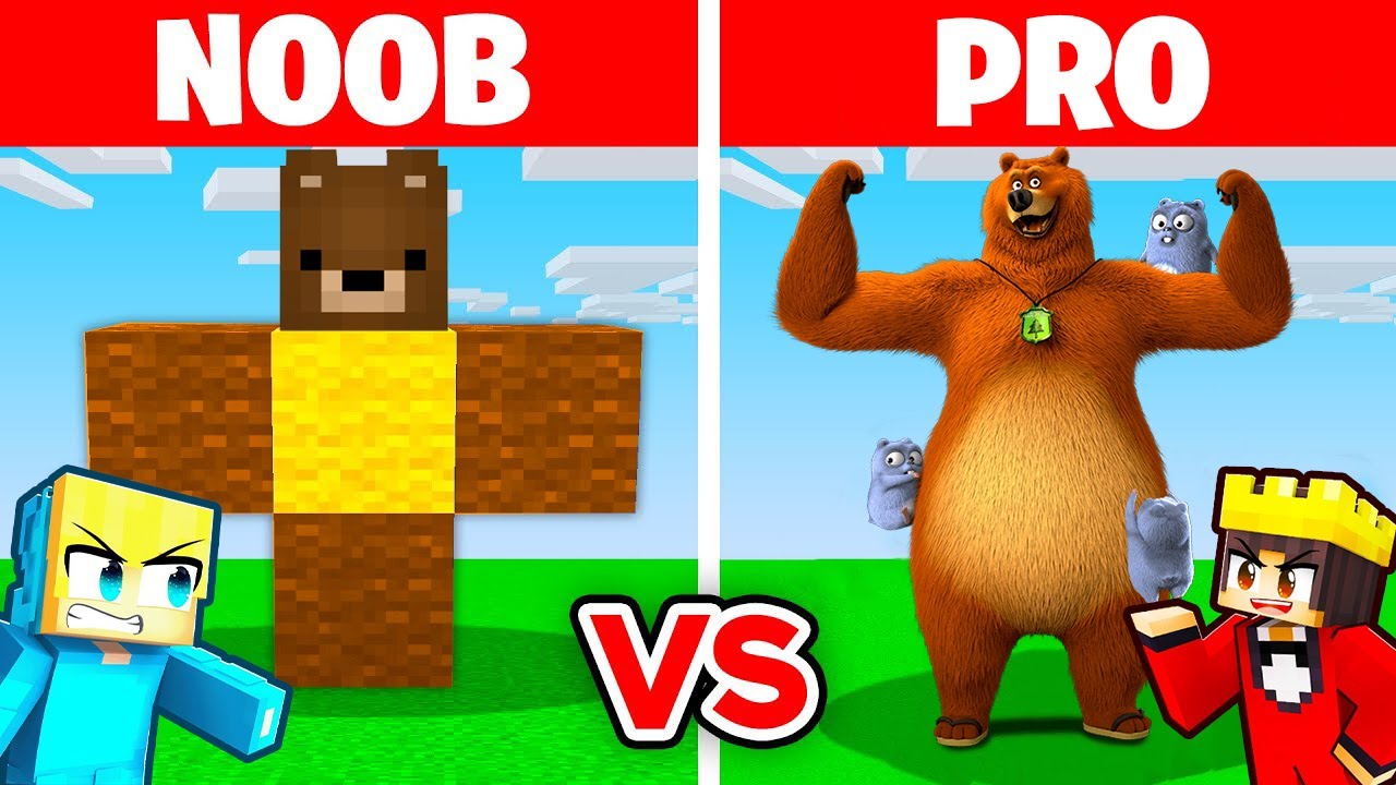 Minecraft NOOB vs PRO: GRIZZY BAU CHALLENGE ⛏ - YouTube