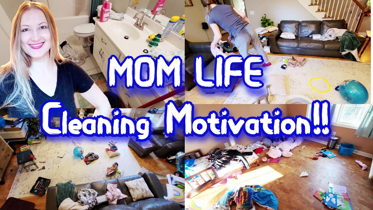 CLEANING MOTIVATION MOM LIFE // CLEANING VIDEOS // MOM LIFE CLEAN WITH ...