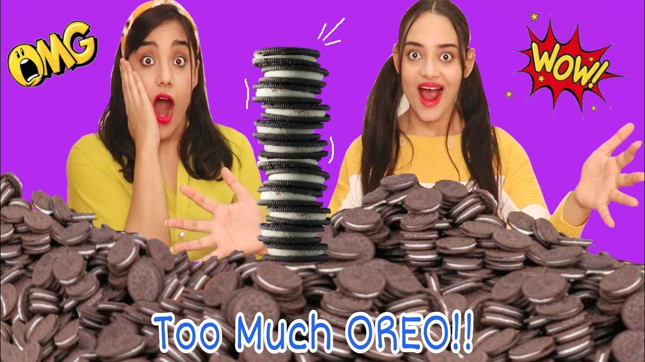 OREO CHALLENGE | TOO MUCH OF OREO | Make the Longest OREO TOWER to win ...