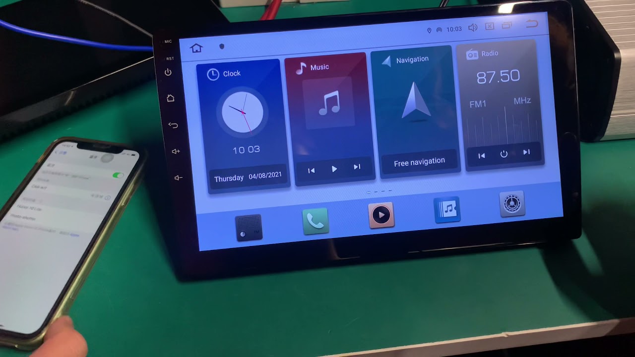 Px30 car universal 9inch 10inch with carplay function - YouTube