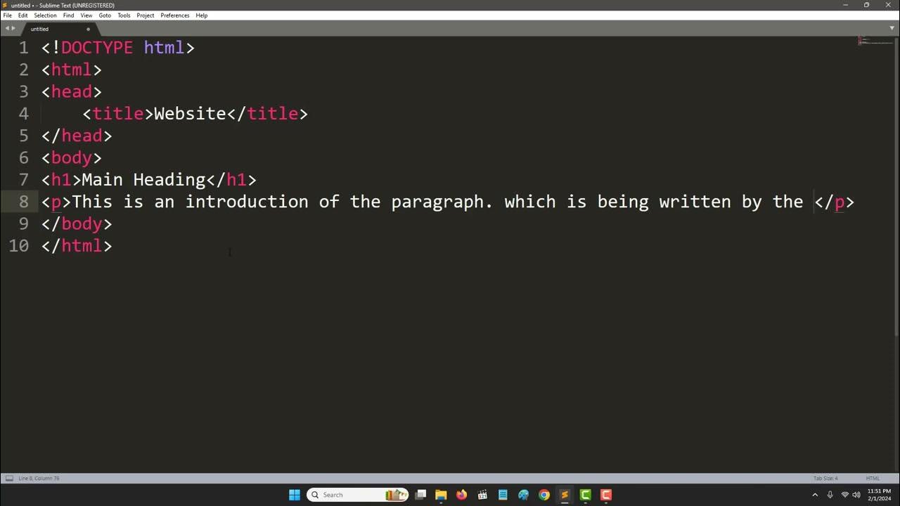 HTML Tutorial for Beginners | HTML5 | Sublime Text 3 (in Hindi) - YouTube