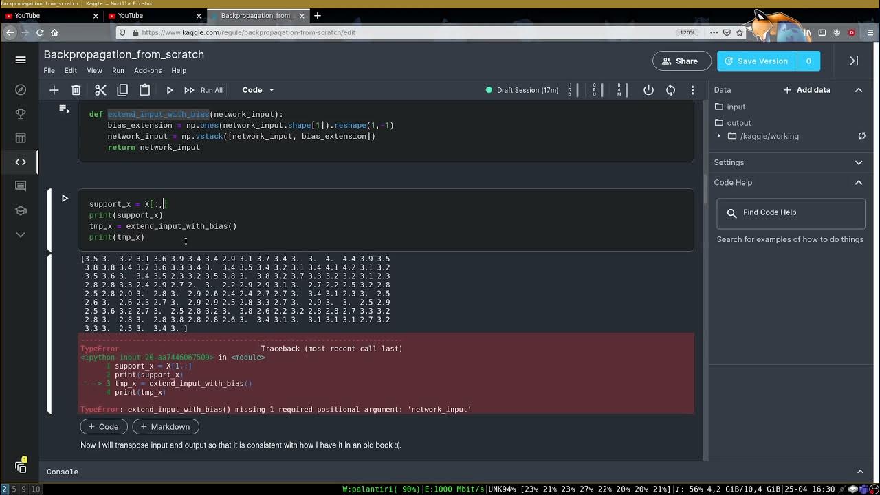 Correction to backpropagation from scratch - YouTube