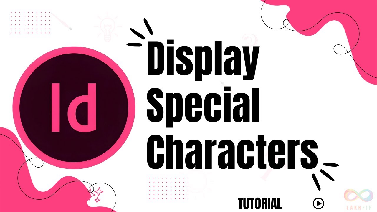 How to display special characters in InDesign - YouTube