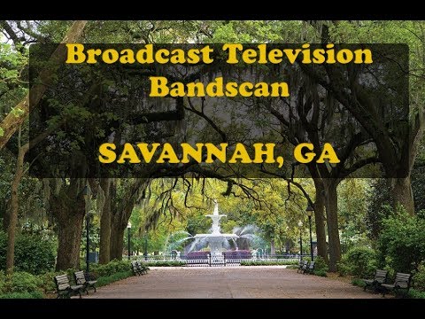 Savannah Georgia TV bandscan - YouTube