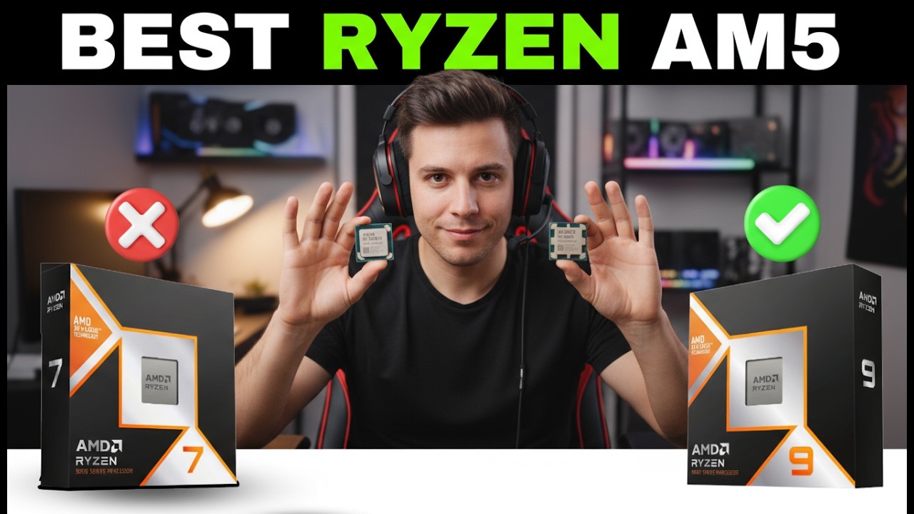 7 BEST AM5 RYZEN CPU's [2026] Gaming, Productivity & Streaming🔥 AM5 ...
