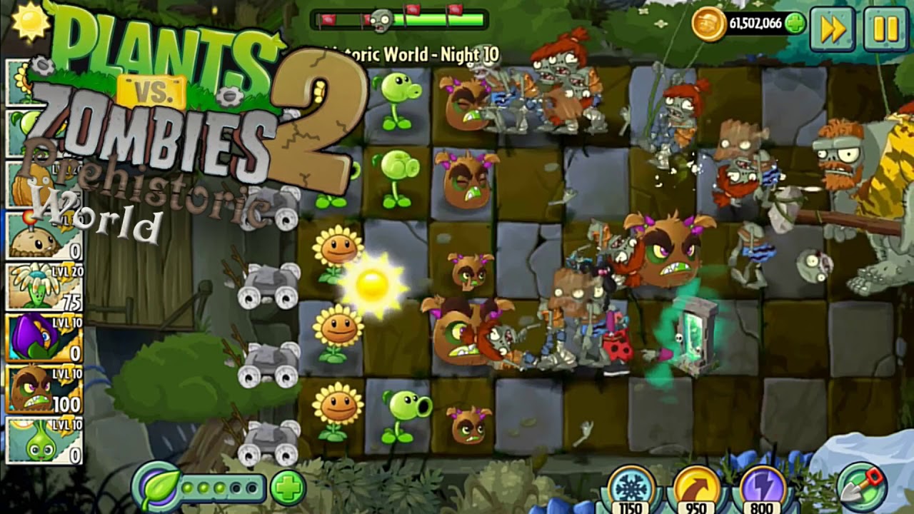 Plants vs Zombies 2 (mod) Music - Prehistoric World Ultimate Battle ...