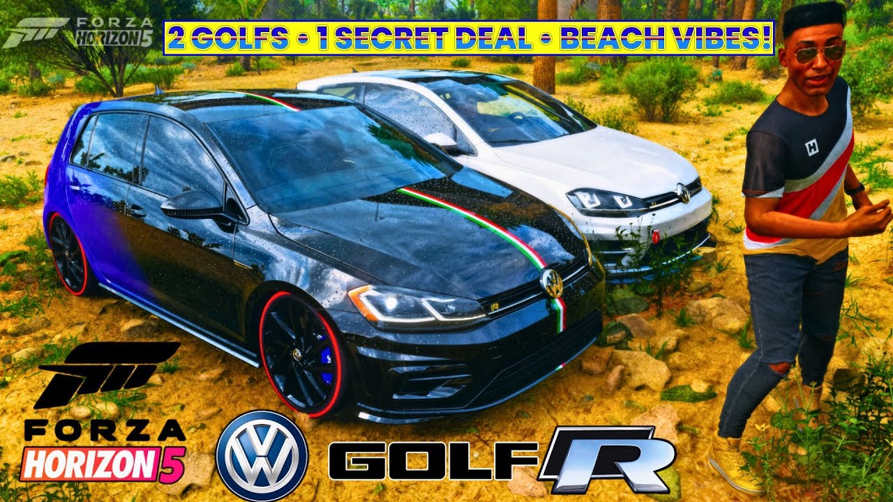 Secret Meet-Up & Beach Cruise | Golf R-Line Duo in FH5 #ForzaHorizon5 # ...