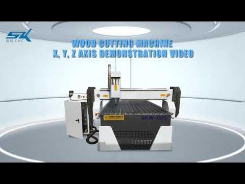 cnc wood cutting engraving machine X,Y,Z axis demonstration video show ...