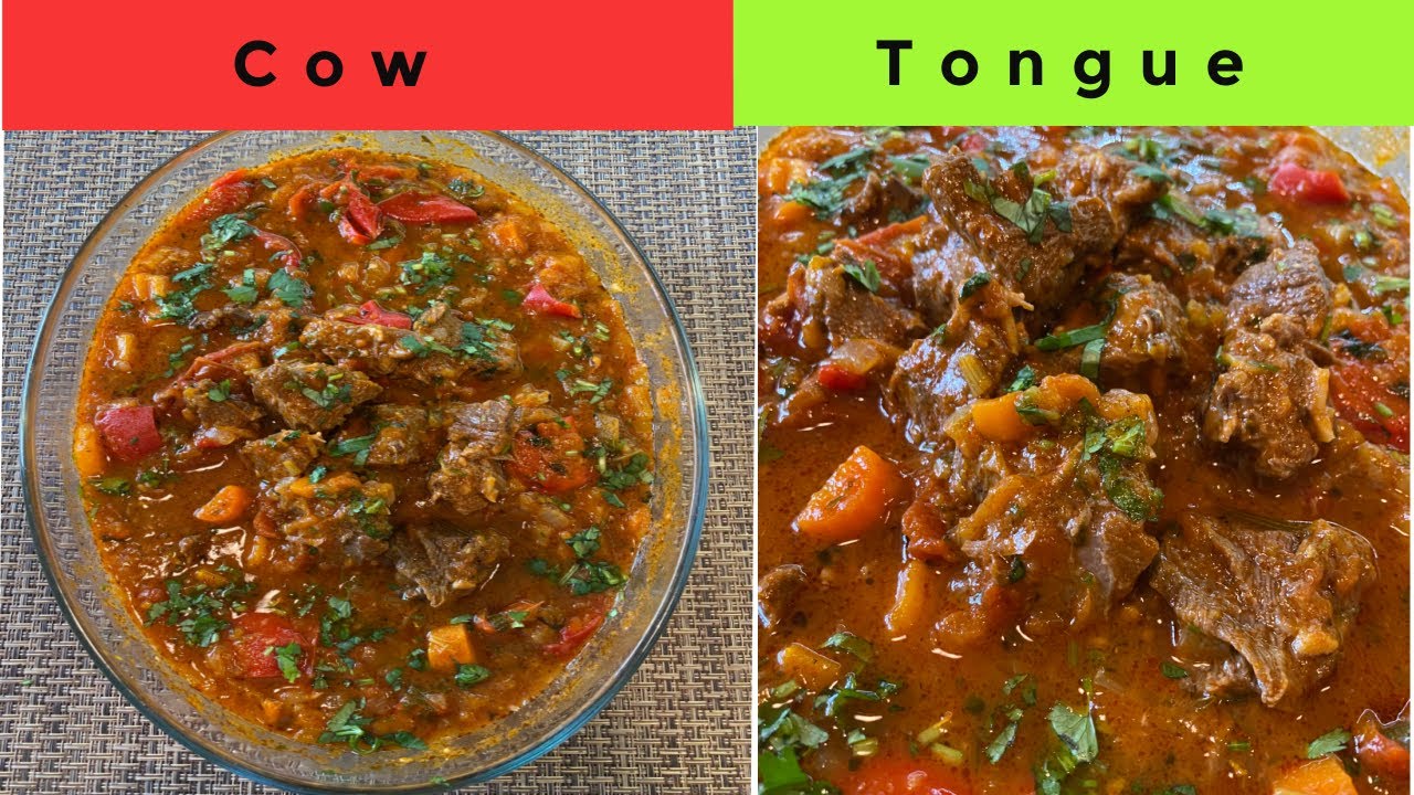 How to make tender cow tongue/cow tongue for dinner? - YouTube