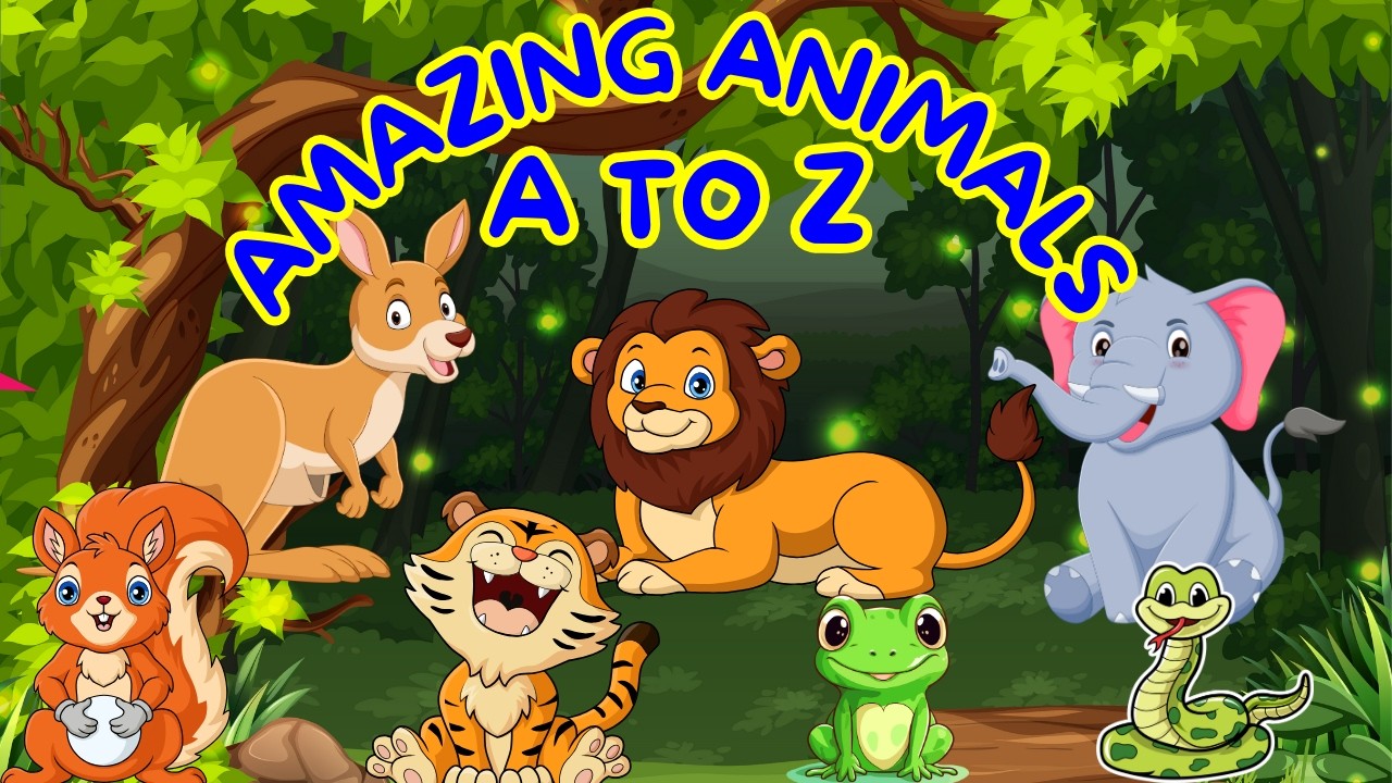 Amazing Animals A-Z | Learn Animal Names with Fun Learning Journey ...