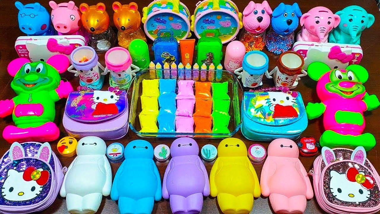 Mixing Slime Bags with many things | Most Satisfying Slime | Alex slime ...