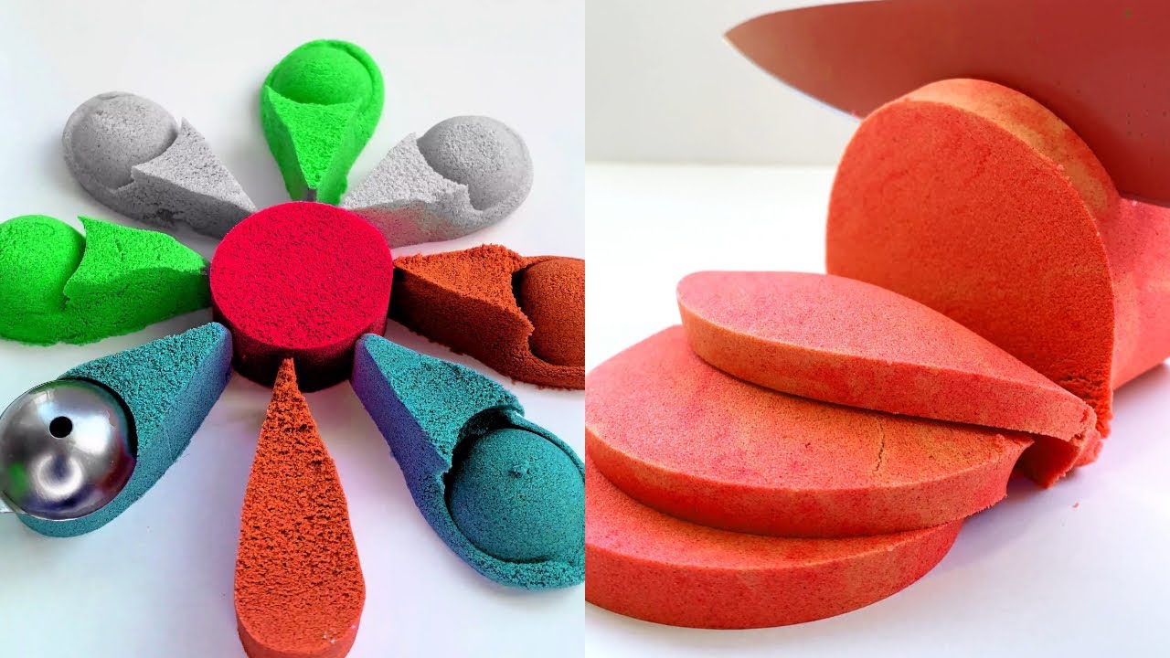 Very Satisfying Reversing Mode Kinetic Sand ASMR1 - YouTube