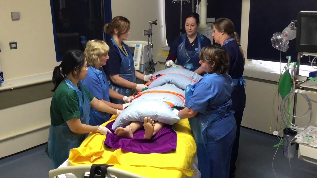Turning Patient from supine to prone - YouTube
