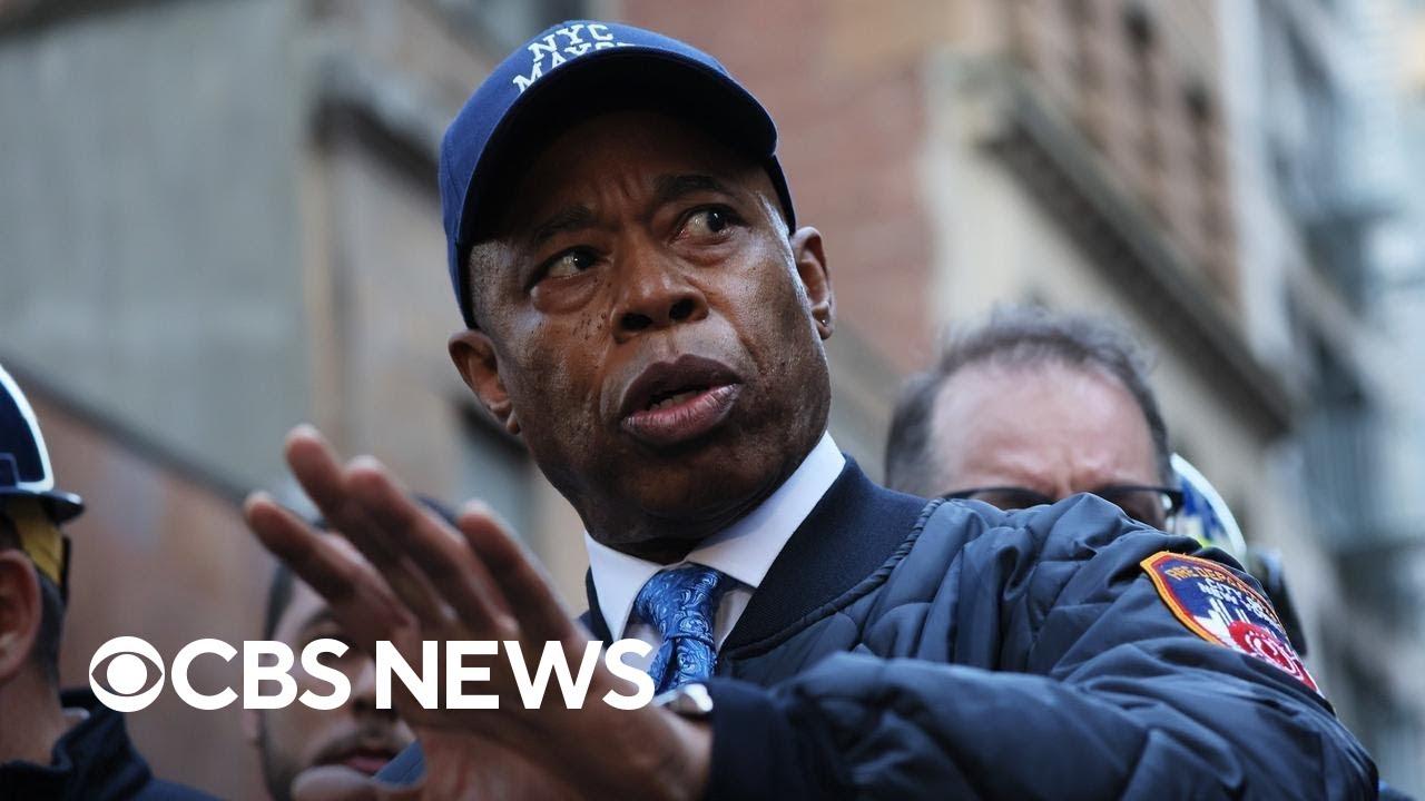 Eric Adams' phone taken by federal agents, lawyer tells CBS News - YouTube