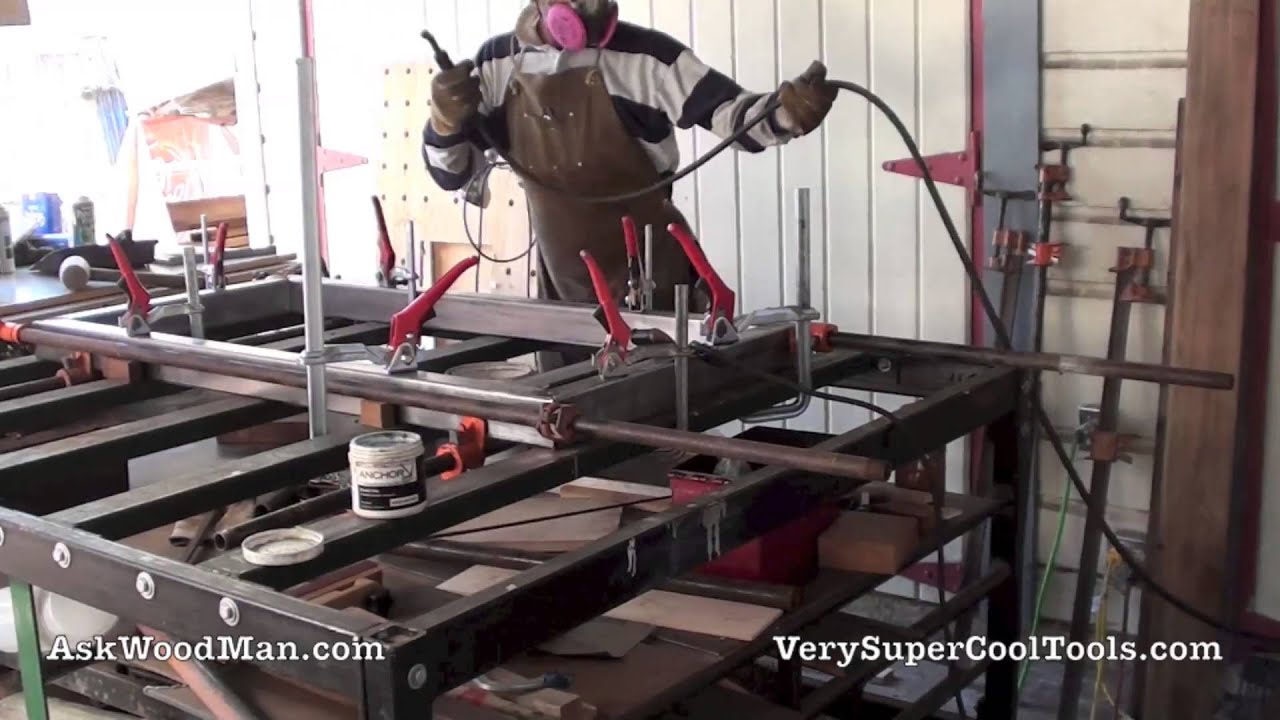 23 of 27: Welding The Mobile Base -- DIY Biesemeyer Style Guide Rail ...