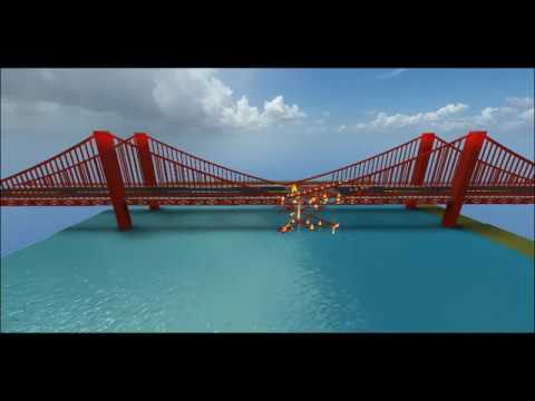 roblox destroying a bridge - YouTube