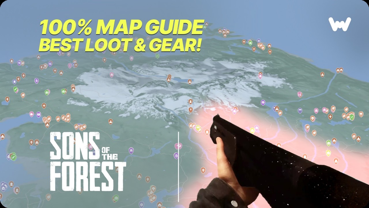 Sons of the Forest Interactive Map | Shotgun, Katana, Night Gear & More ...