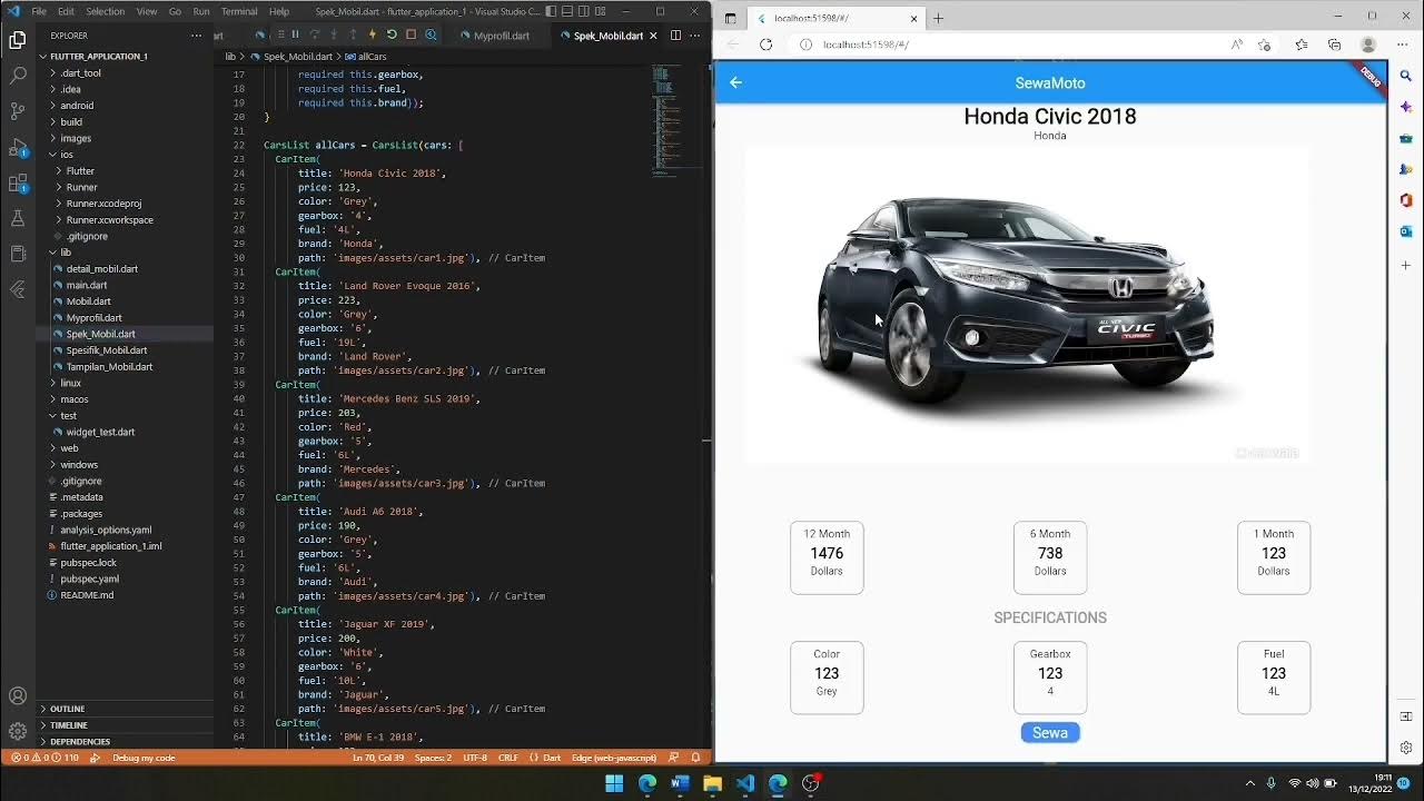 Tugas Membuat Aplikasi Memakai Flutter (Konsep Pengembangan Web dan Mobile) - YouTube