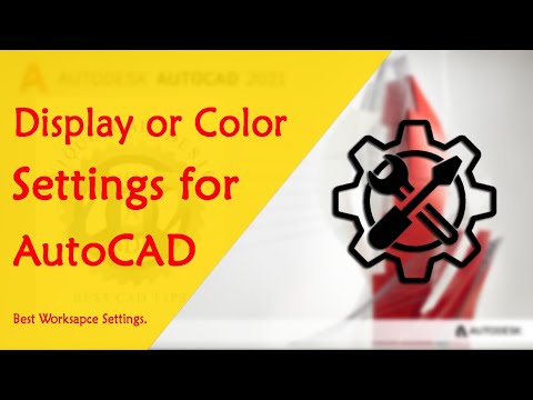 autocad window setting, autocad display setting - YouTube