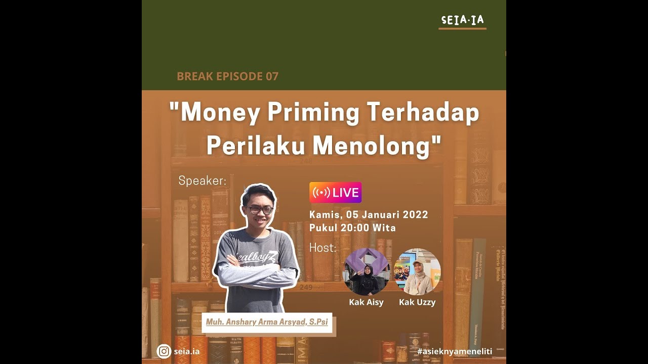 Money Priming Terhadap Perilaku Menolong - Muh. Anshary Arma Rasyad I ...