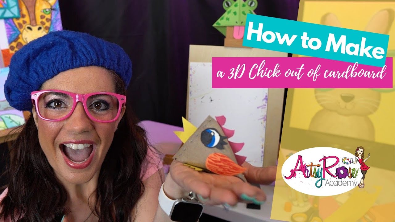 Create a 3D Chicken from Cardboard - YouTube