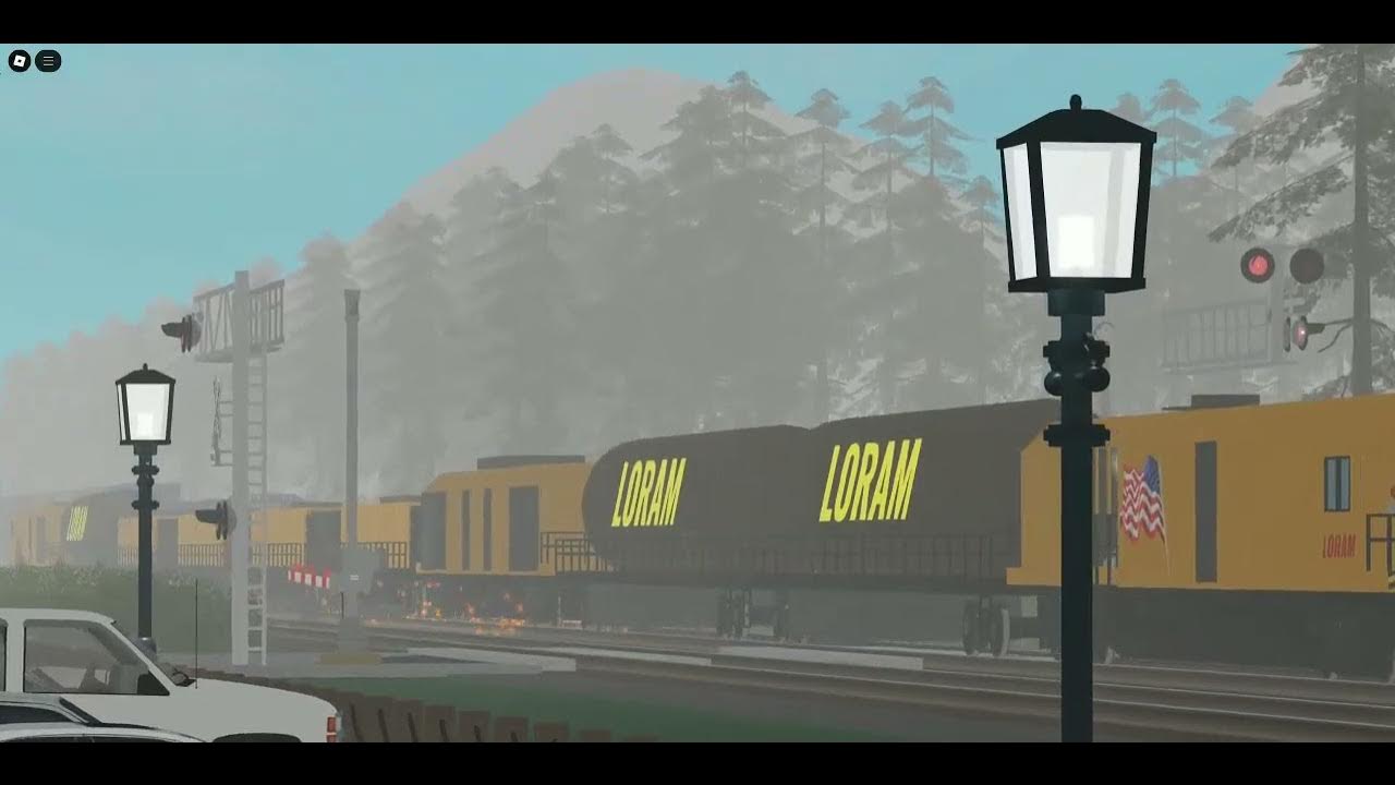 ROBLOX Railfanning at Folkston, GA S52E50: LORAM Rail Grinder Work Train - YouTube