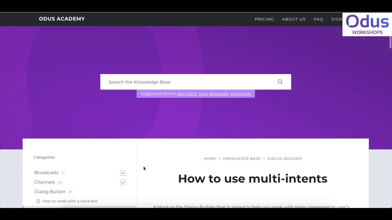 Odus: How It Works (tutorial) - YouTube