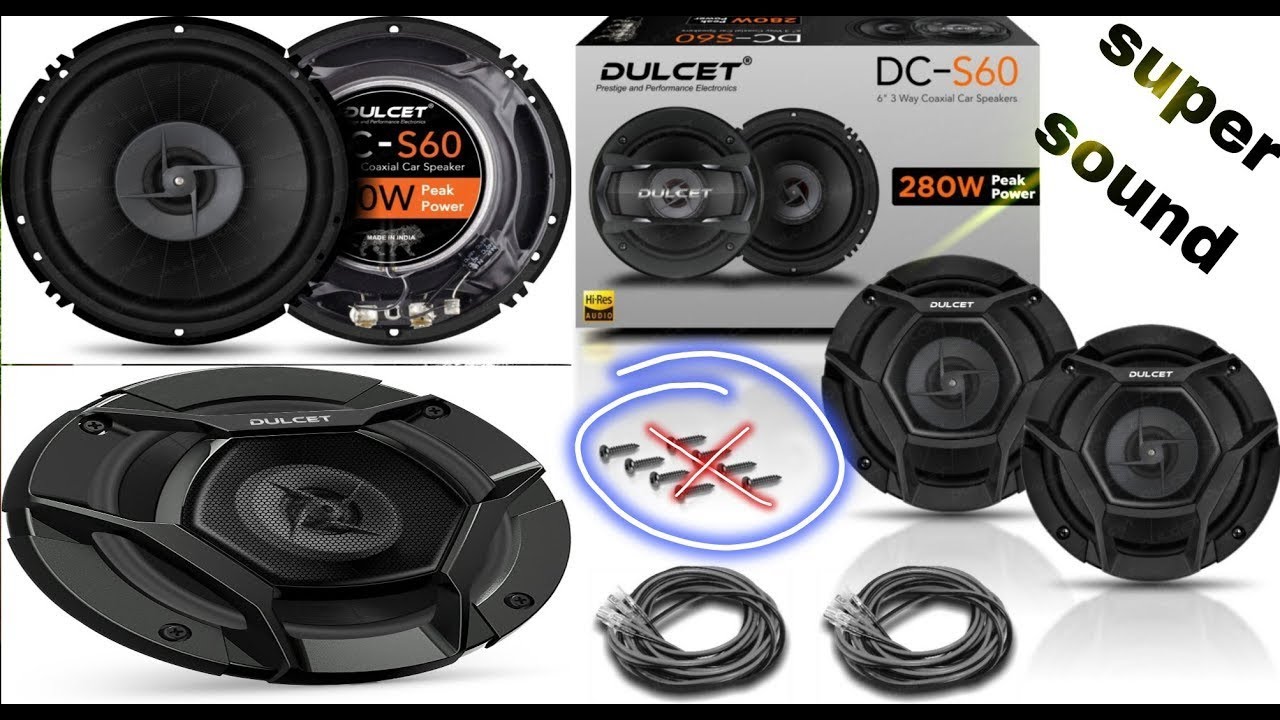 Dulcet DC-S60 universal car speaker sound test - YouTube