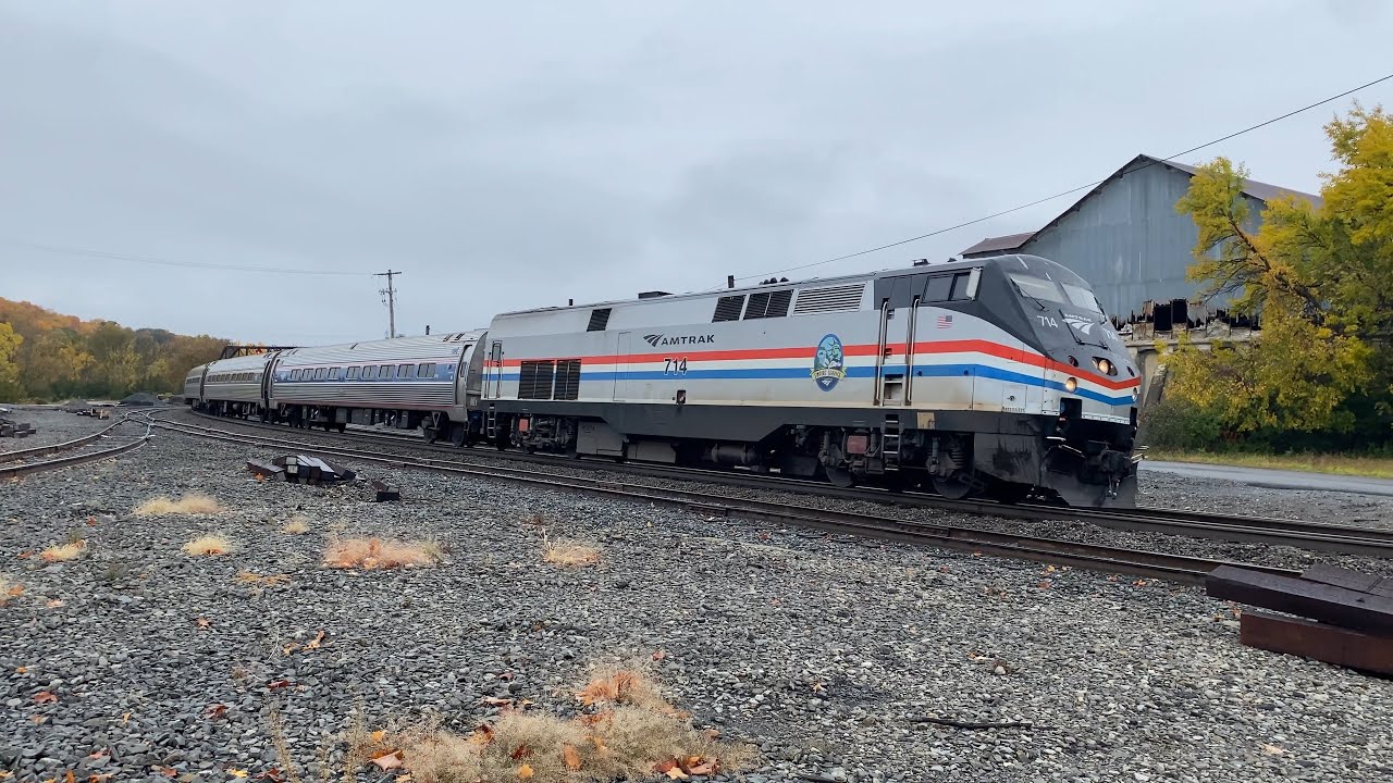 Railfanning CSX & Amtrak at Hudson and Amsterdam, NY (10-24-22) - YouTube