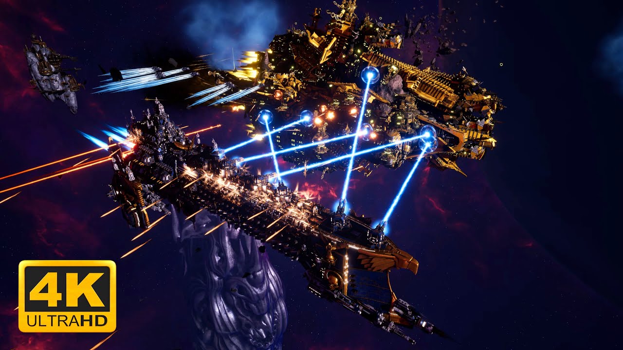 Ultramarines vs Orks - Skalgrim Mod - 4K Quality - Battlefleet Gothic ...