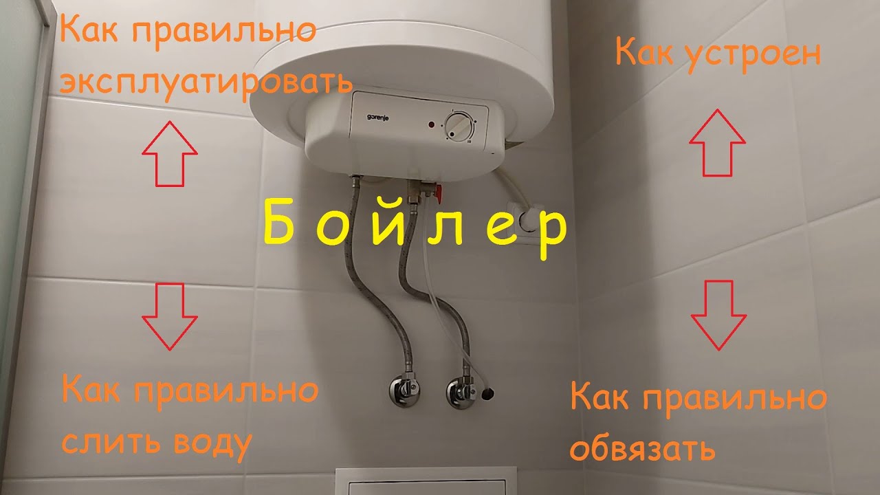 Как правильно слить воду с бойлера. Основные ошибки при подключении ...