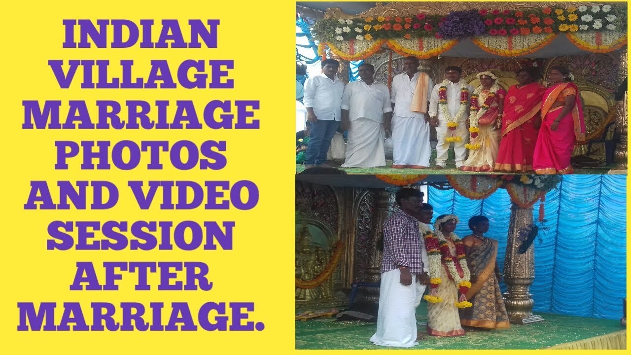 Indian village marriage Photos and video session after marriage. - YouTube