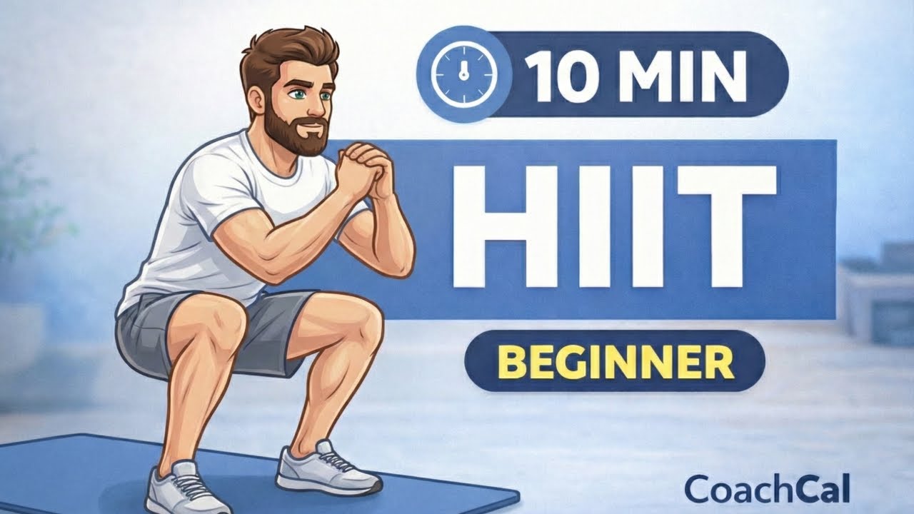 10 MIN Beginner HIIT Workout | No Equipment | At Home - YouTube