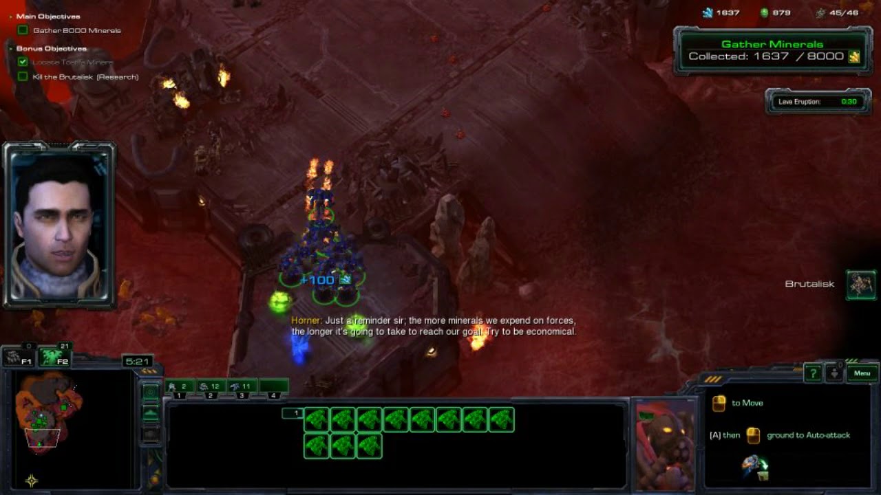 Mining 8000 Minerals - Starcraft II (Wings of Liberty) Walkthrough 05 ...