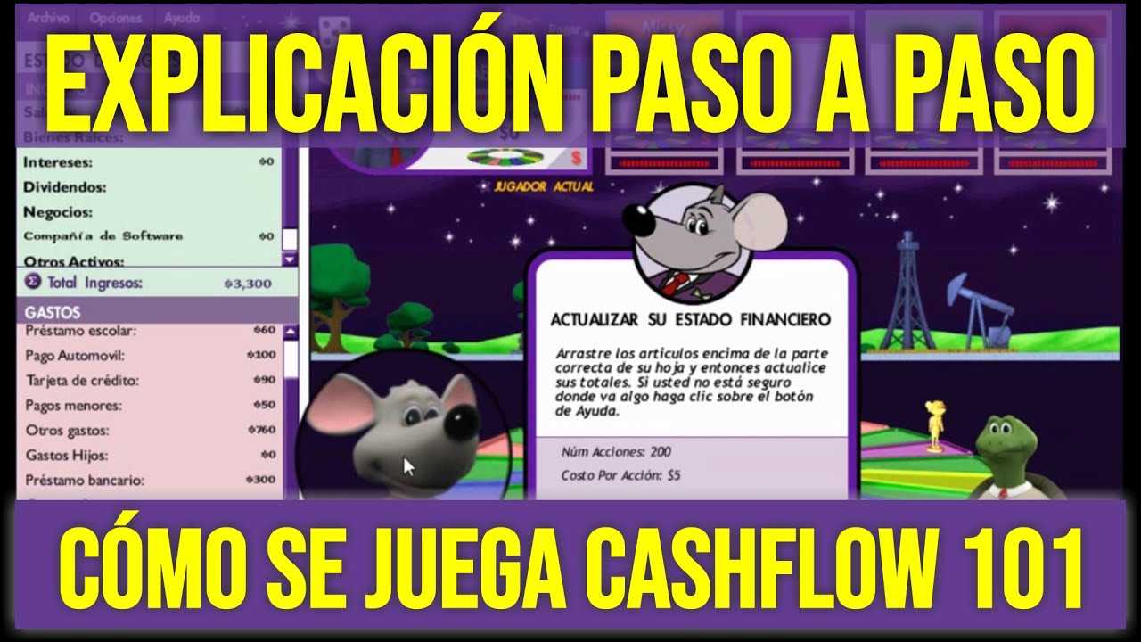 EXPLICACION PASO A PASO - COMO SE JUEGA CASHFLOW 101. - YouTube