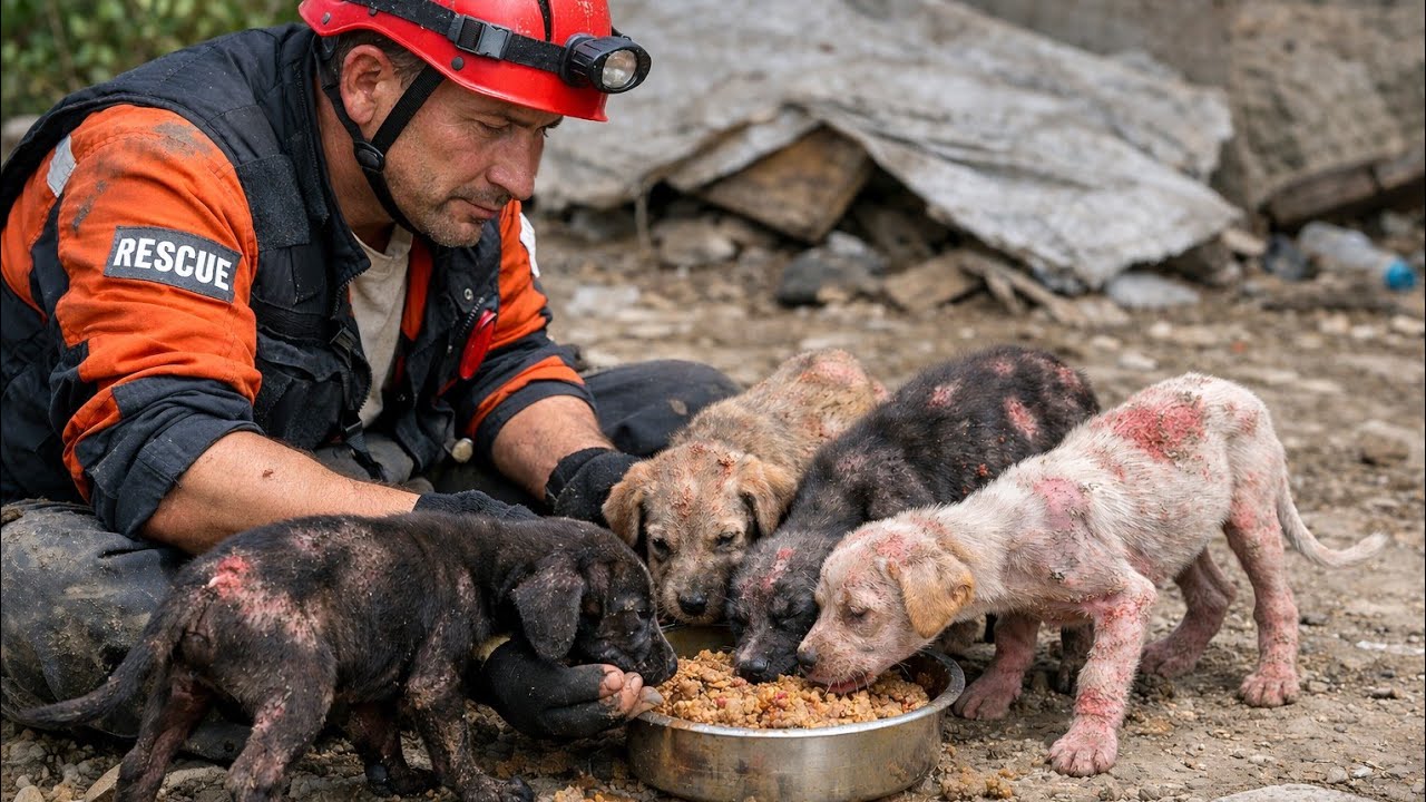 Animal Rescue Story: A Kind Rescuer Feeding and Rescuing Sick Stray ...