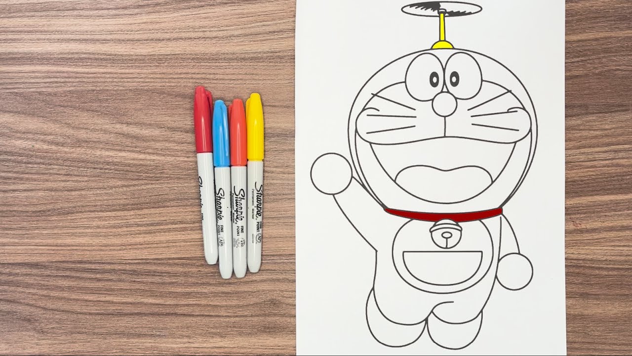 🐱🤖 Doraemon the Cat: Exciting Speed Coloring Adventure! Bring the ...