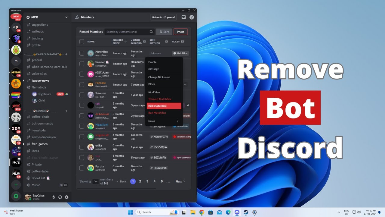 How to Remove a Bot From Discord - YouTube