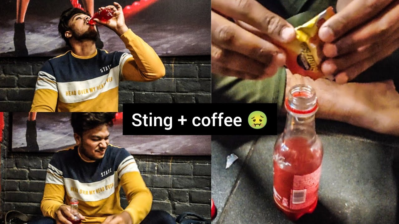 Sting Ke Sath Coffee🤢( Pre-Workout) | and My Crazy Chest Workout - YouTube