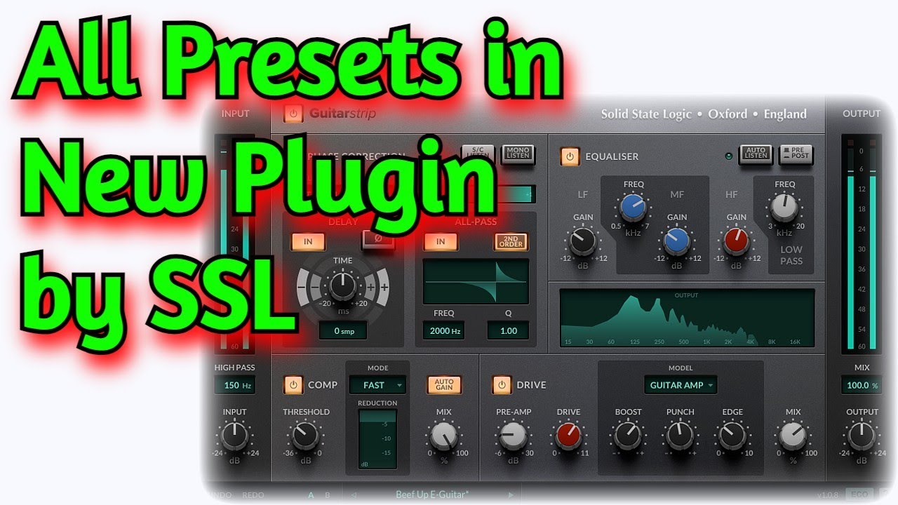 New Guitar & Bass MIXING VST Plugin by Solid State Logic - SSL ...
