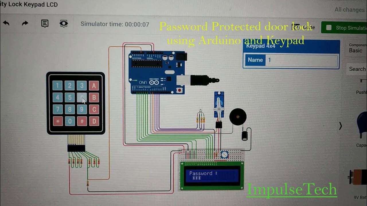 Password protected door lock system using Arduino #shorts # ...
