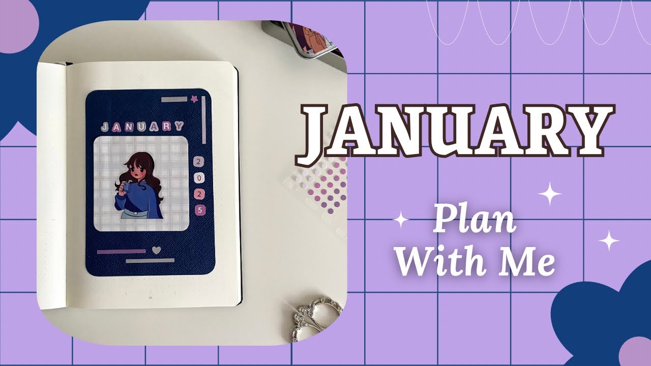 January Bullet Journal Setup 2025 💜 - YouTube