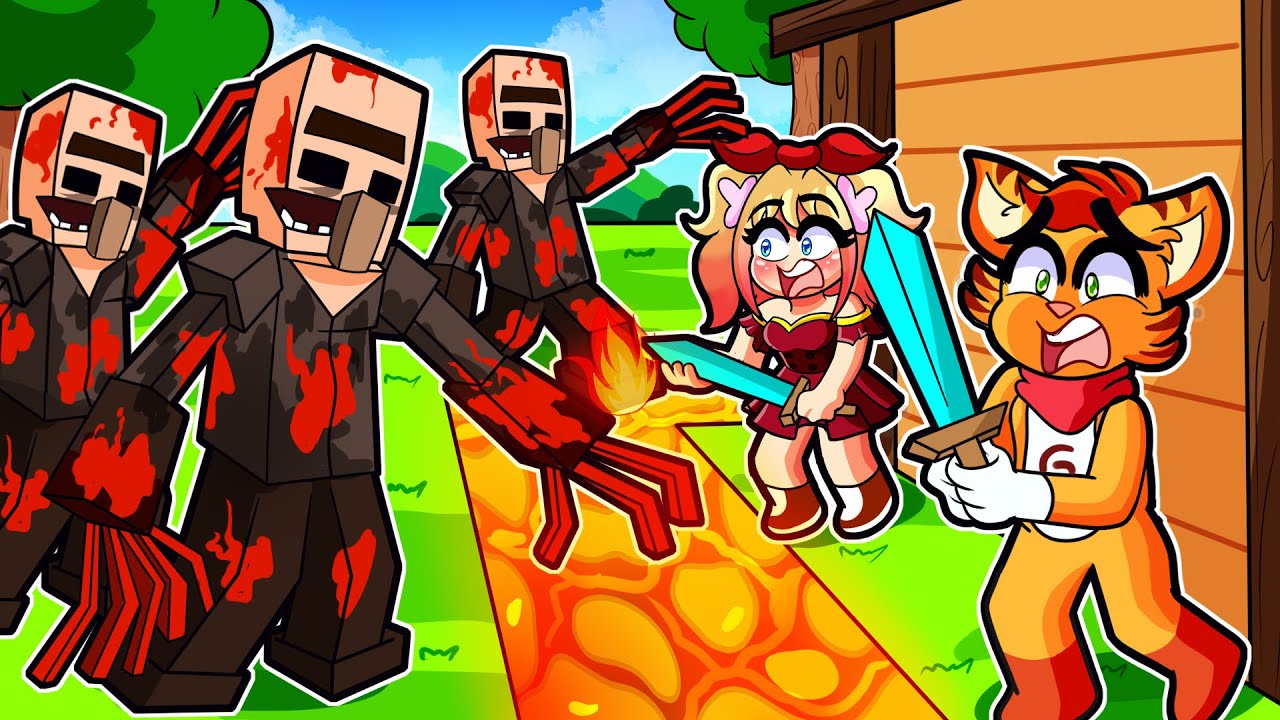 1000 Aldeanos Mutantes Vs La Casa Más Segura De Minecraft Youtube